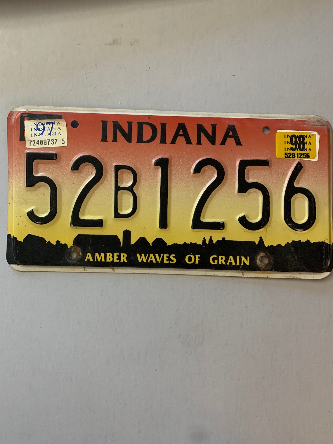 INDIANA LICENSE PLATE Vintage License Plate Hoosier License - Etsy