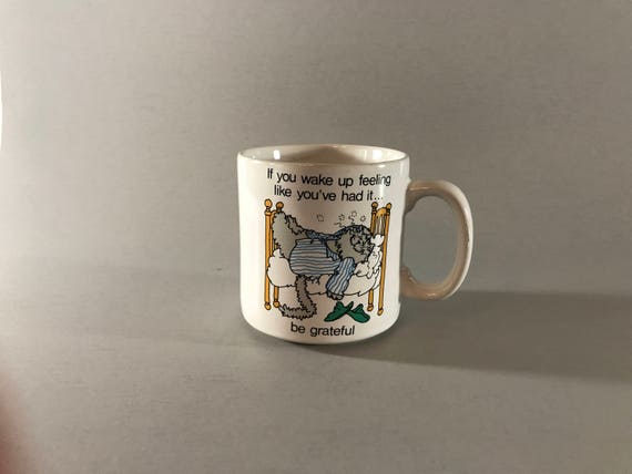 HUMOROUS COFFEE MUG Vintage Coffee Cup retro taza de café | Etsy