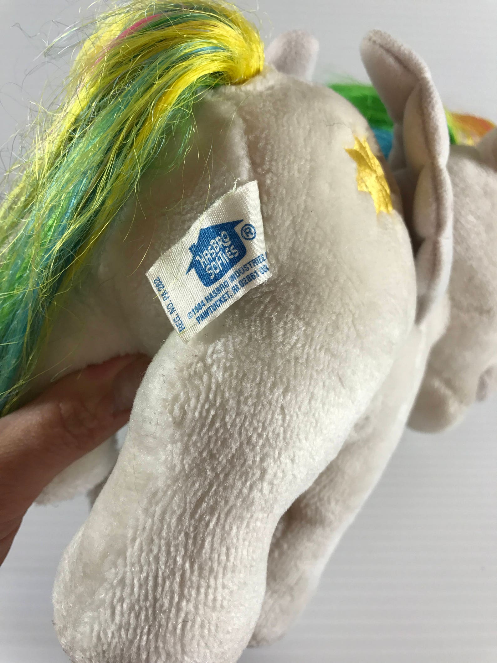 MY LITTLE PONY White My Little Pony Pony With Star Vintage | Etsy