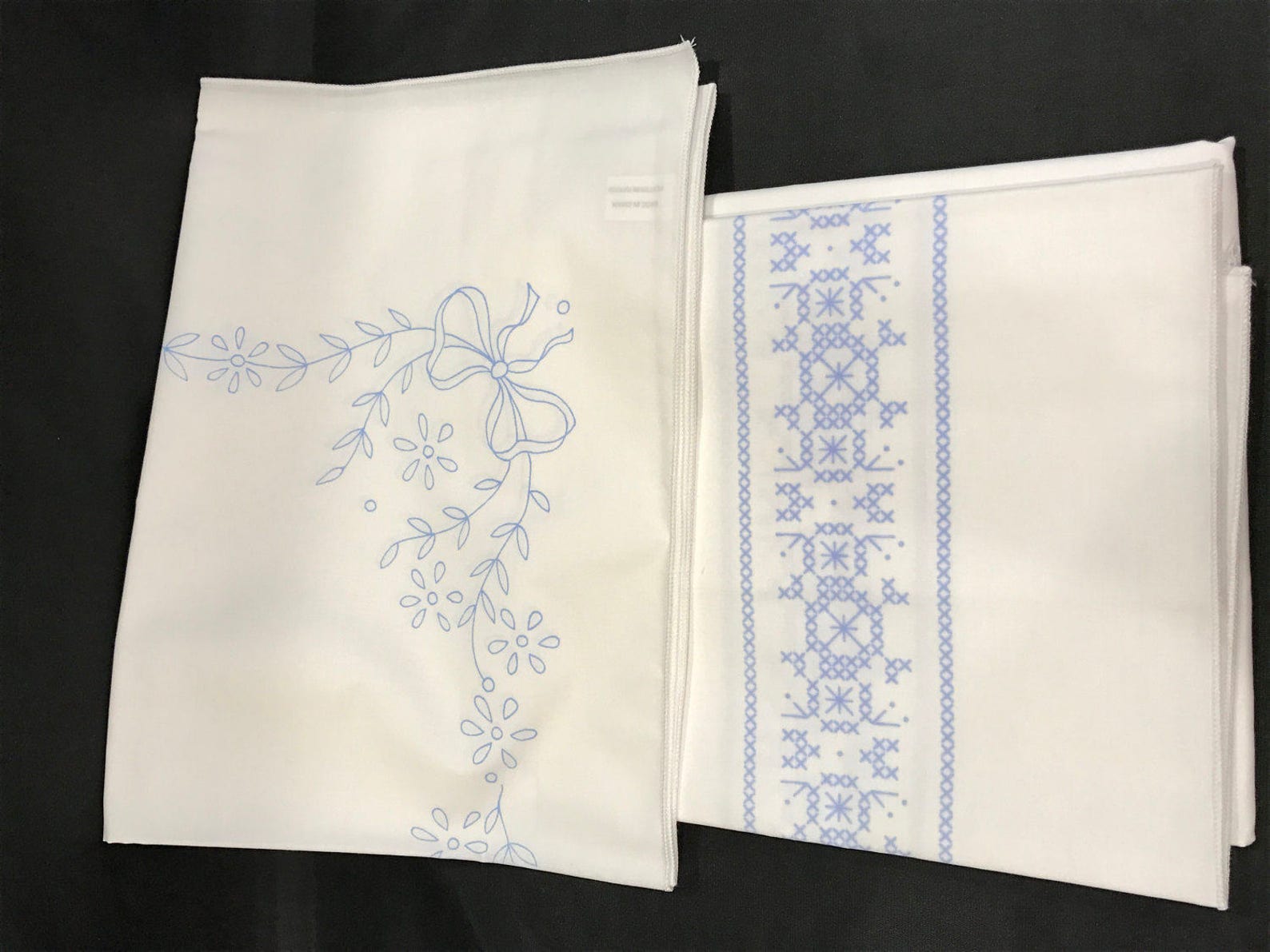 CROSS STITCH LINENS Printed Cross Stitch Linen Pillowcase - Etsy