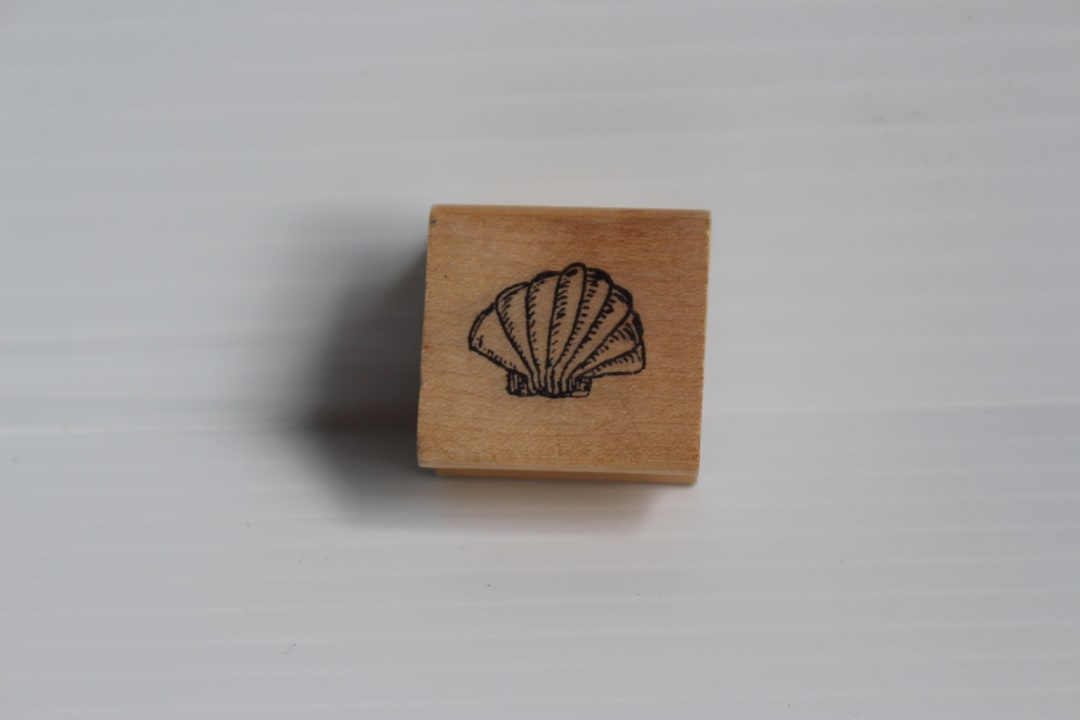 SEA SHELL Rubber Stamp, CC'S Rubber Stamp, Vintage Arts and Crafts ...