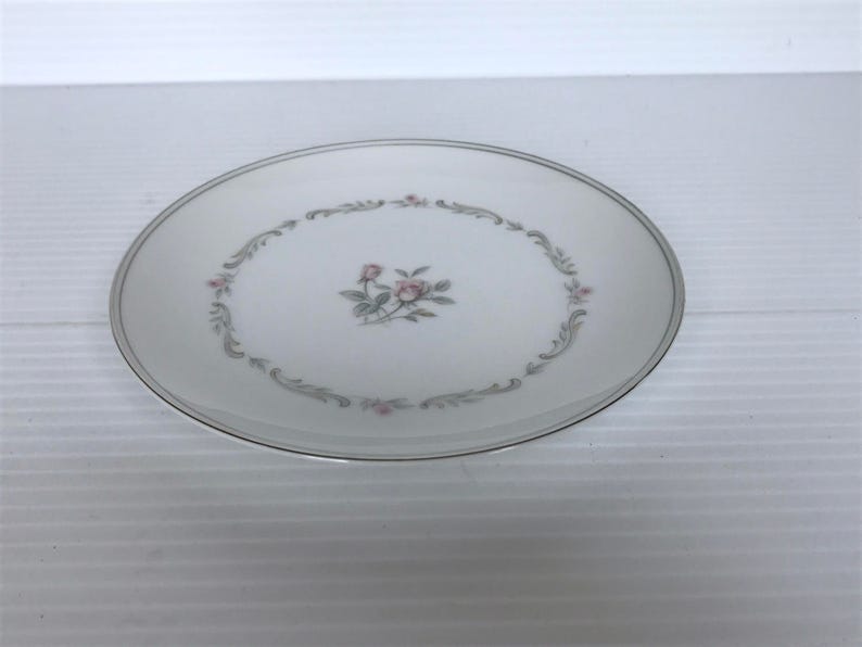 PLATE With ROSE Noritake Floral Plate Pink Flower Plate - Etsy