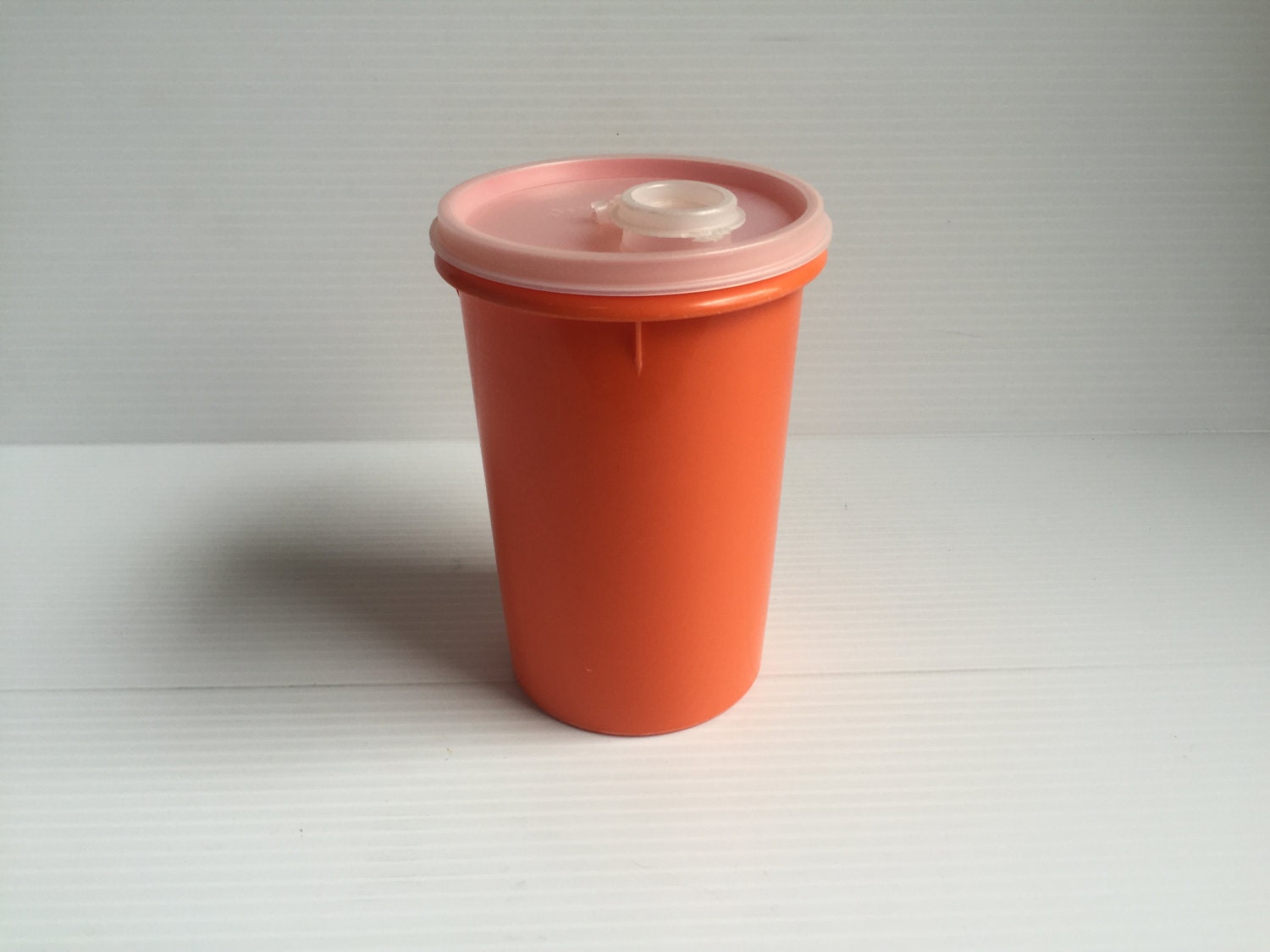 ROUND TUPPERWARE CONTAINER, Orange Tupperware, Tupperware Container ...