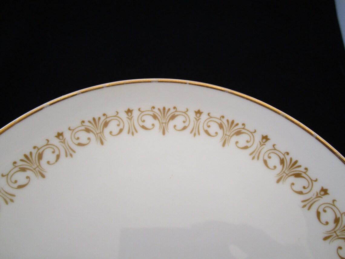 GOLD RIMMED PLATE Imperial Gold Dinner Plate Sheffield - Etsy