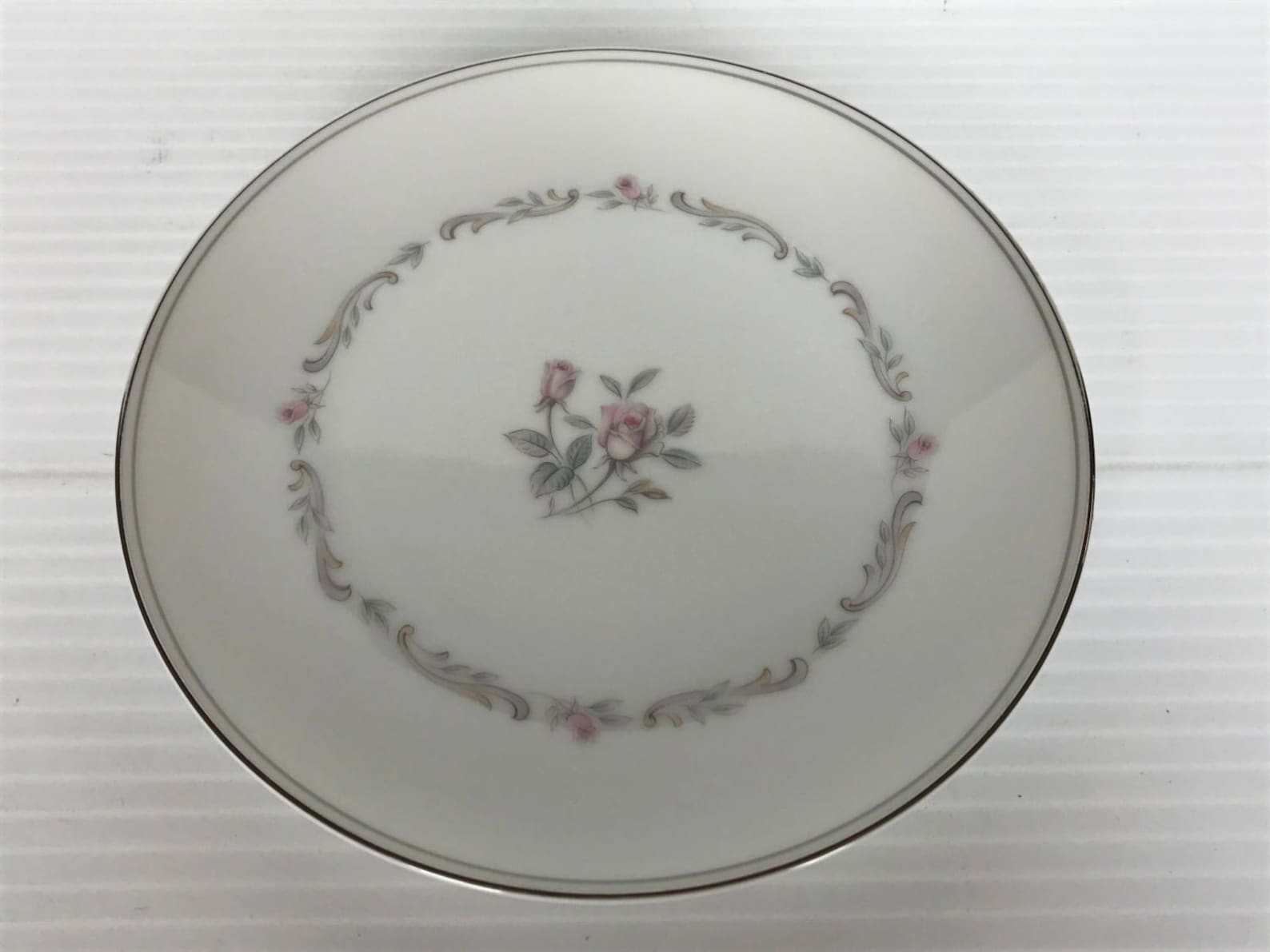 PLATE With ROSE Noritake Floral Plate Pink Flower Plate - Etsy