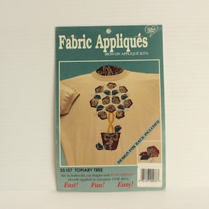 TOPIARY TREE APPLIQUE Kit, Fall Applique, Applique Kit, Winter Fabric ...