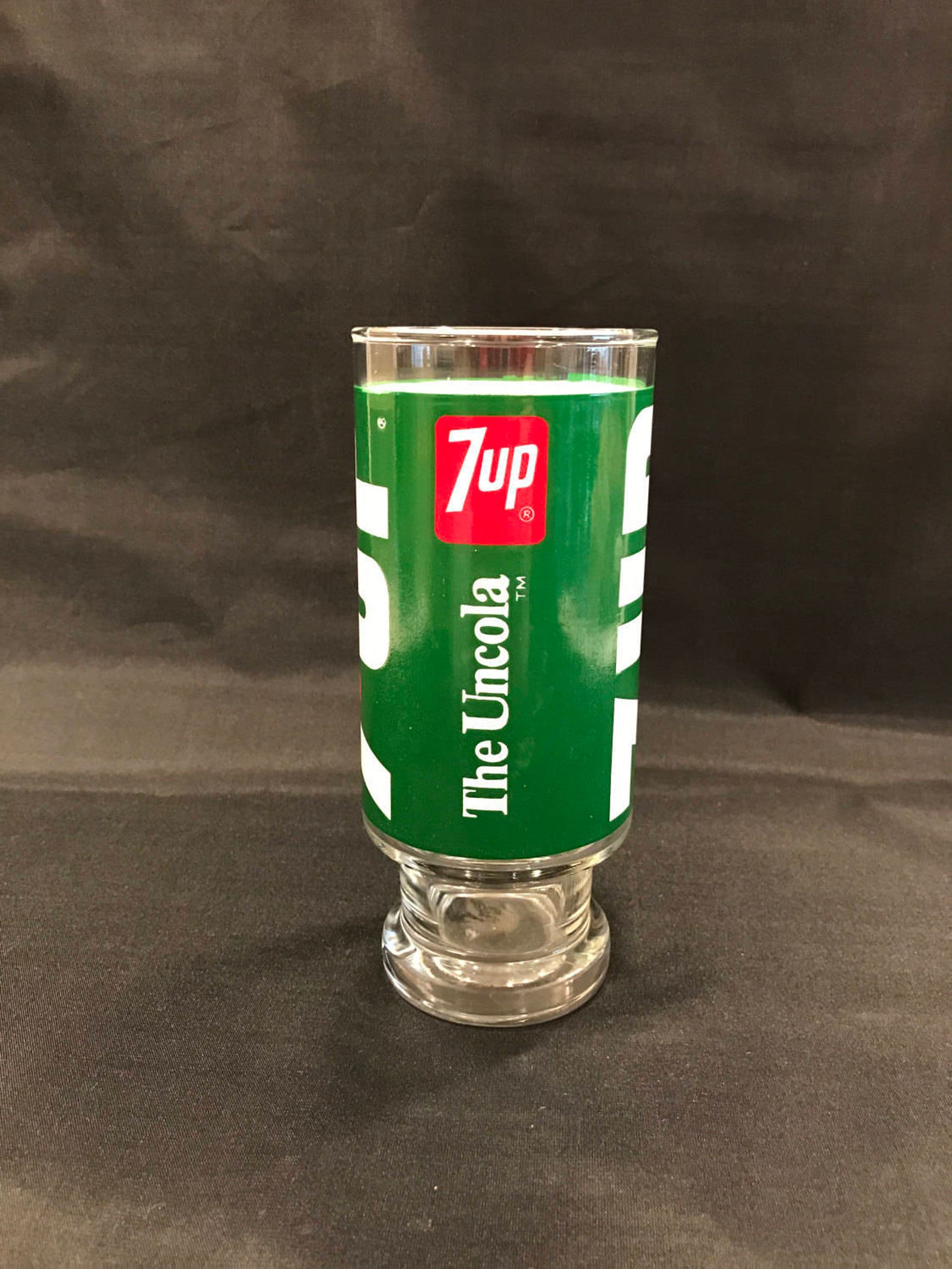 7 UP GLASS Vintage 7 up Glass Uncola Glass Wet & Wild - Etsy