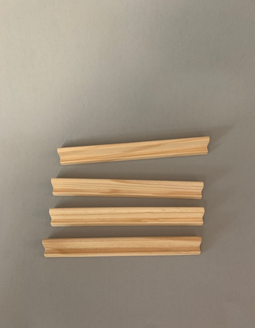 SCRABBLE RACK, Set of Four Wood Tile Holders, Wood Supplies for Arts ...