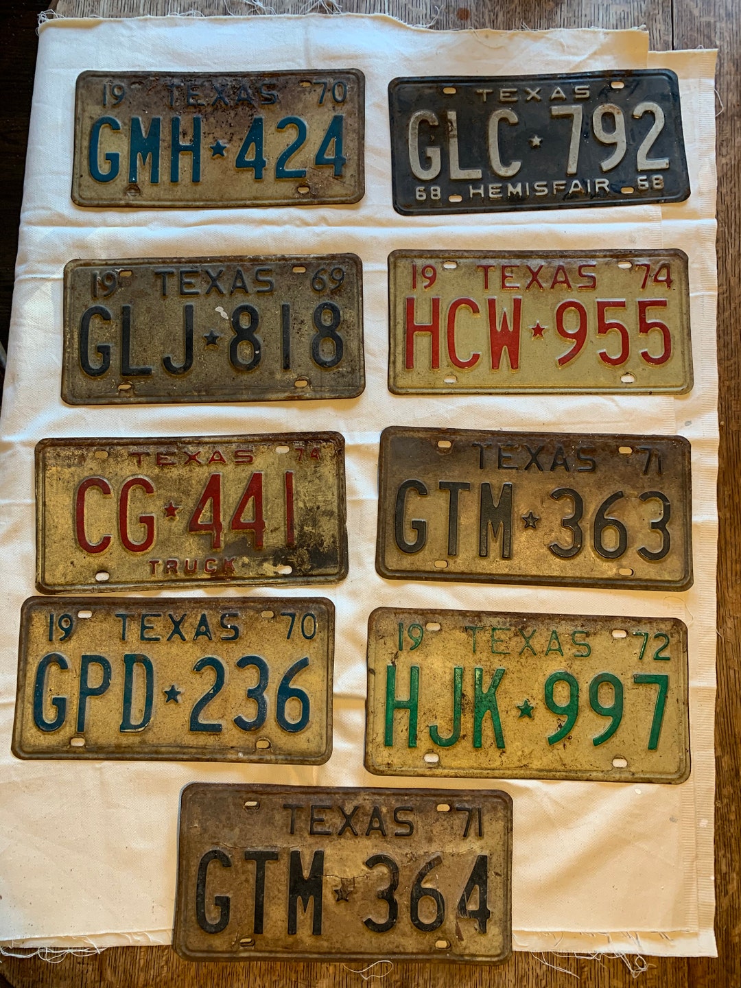 TEXAS LICENSE PLATE, Vintage License Plate, Lone Star State Plate ...