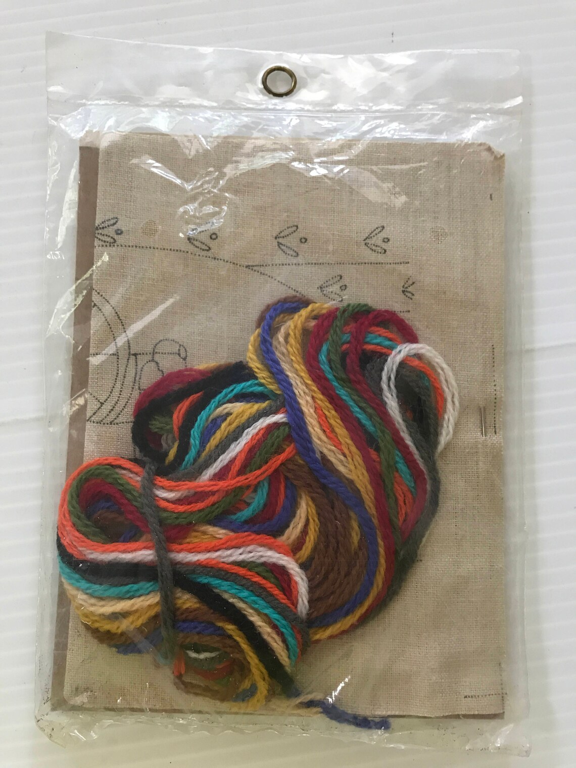 STAMPED CREWEL KIT Vintage Crewel Kit Bucilla Mini | Etsy