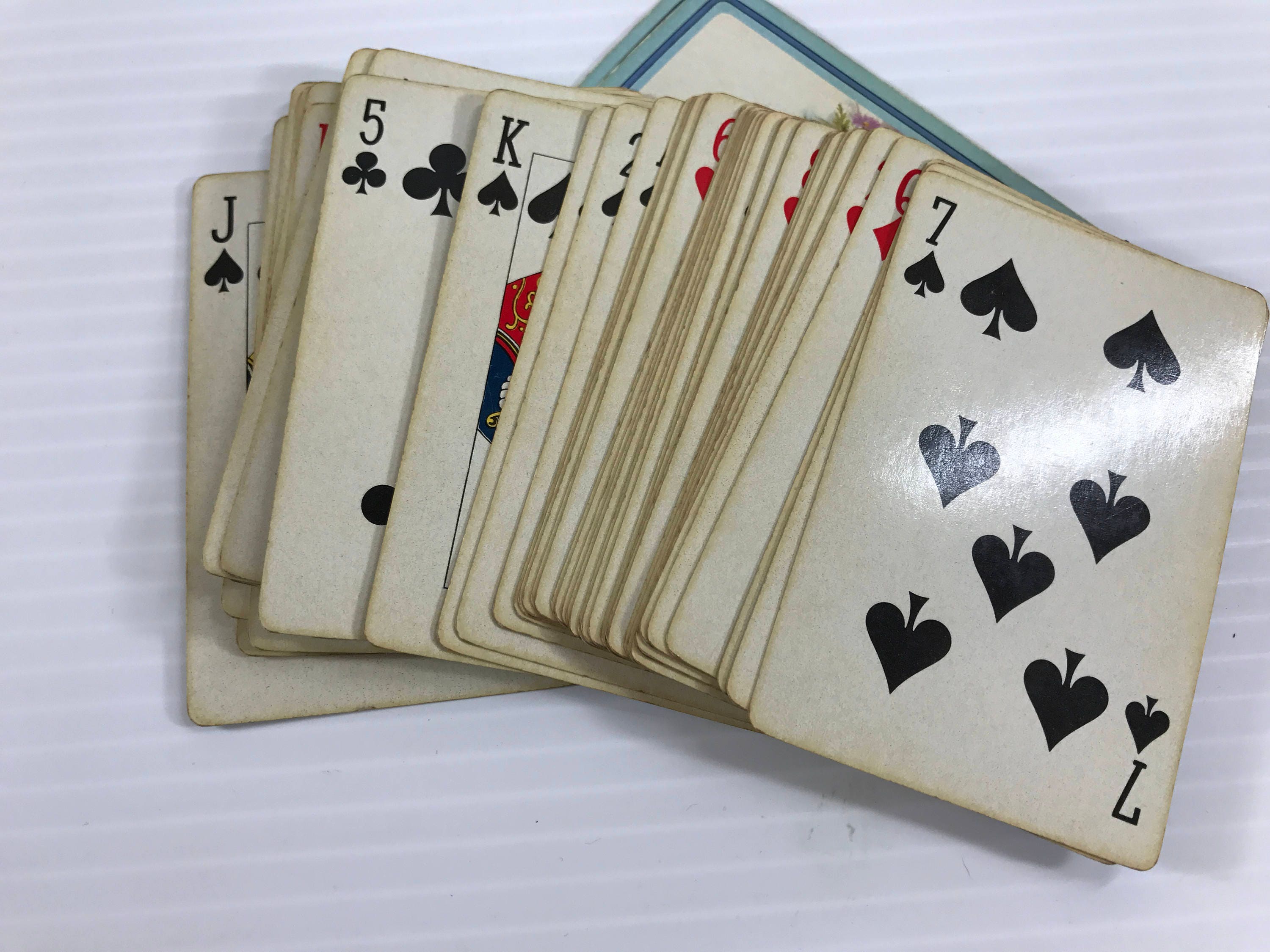 Vintage Bridge Cards Cards With Flowers Cards With Bird | Etsy