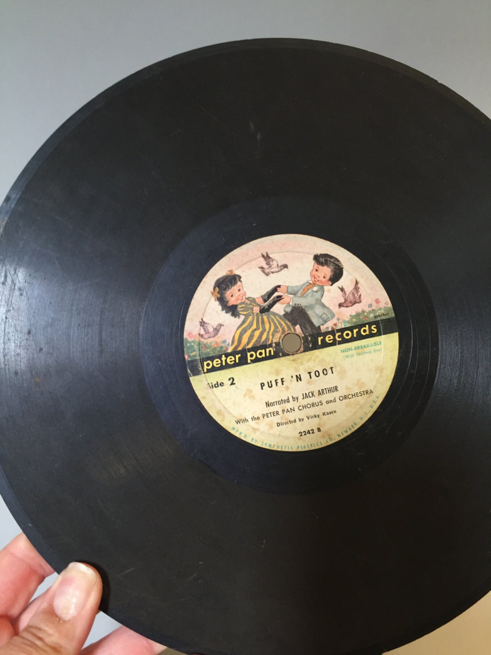 PETER PAN RECORDS Puff N' Toot Record Story Book - Etsy
