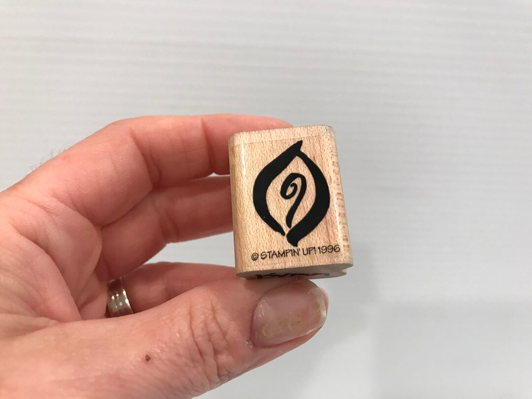 SMALL LEAF STAMP, Little Left Stamp, Squiggly Leaf Stamp, Garden Theme ...