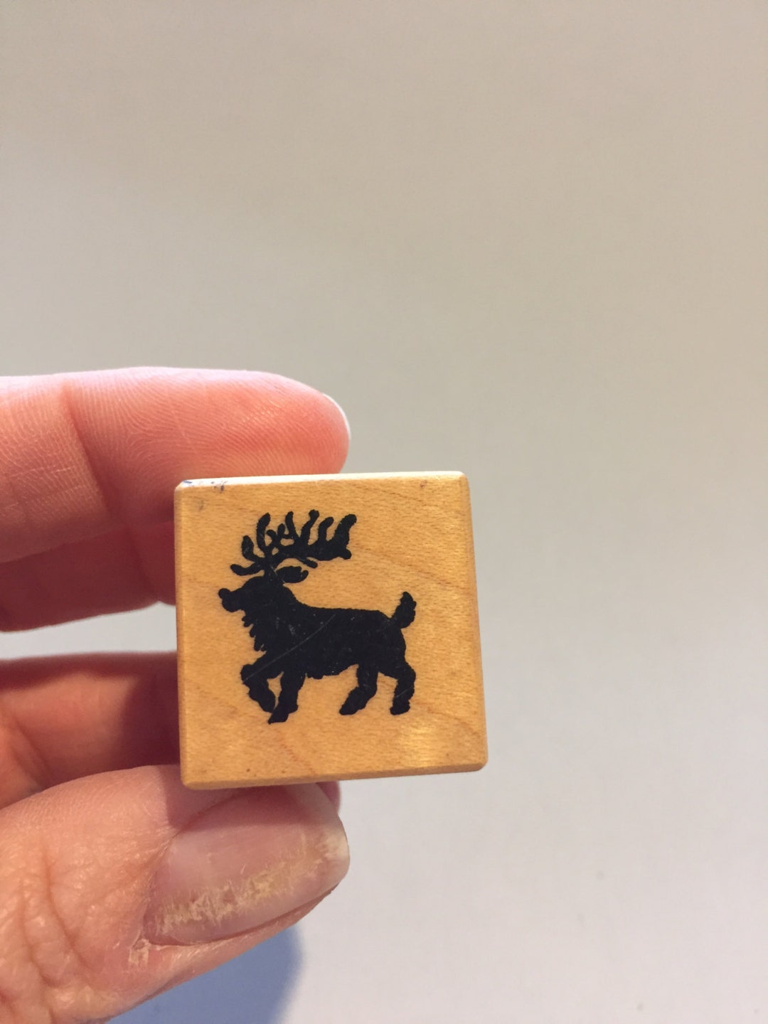 MOOSE STAMP, Mini Moose Stamp, Animal Stamp, Little Moose Stamp, Small ...