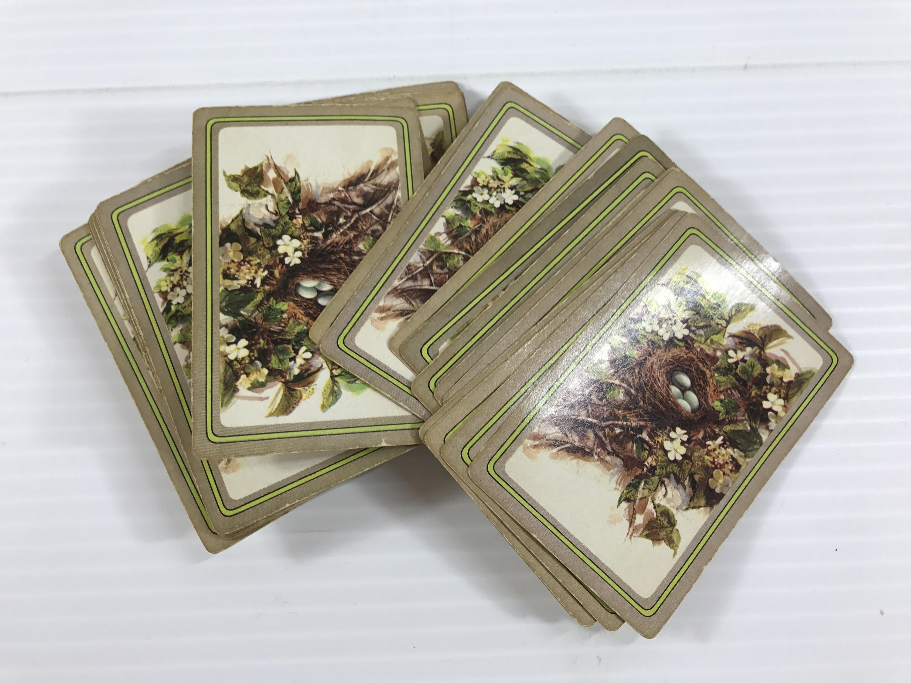 Vintage Bridge Cards Cards With Flowers Cards With Bird | Etsy