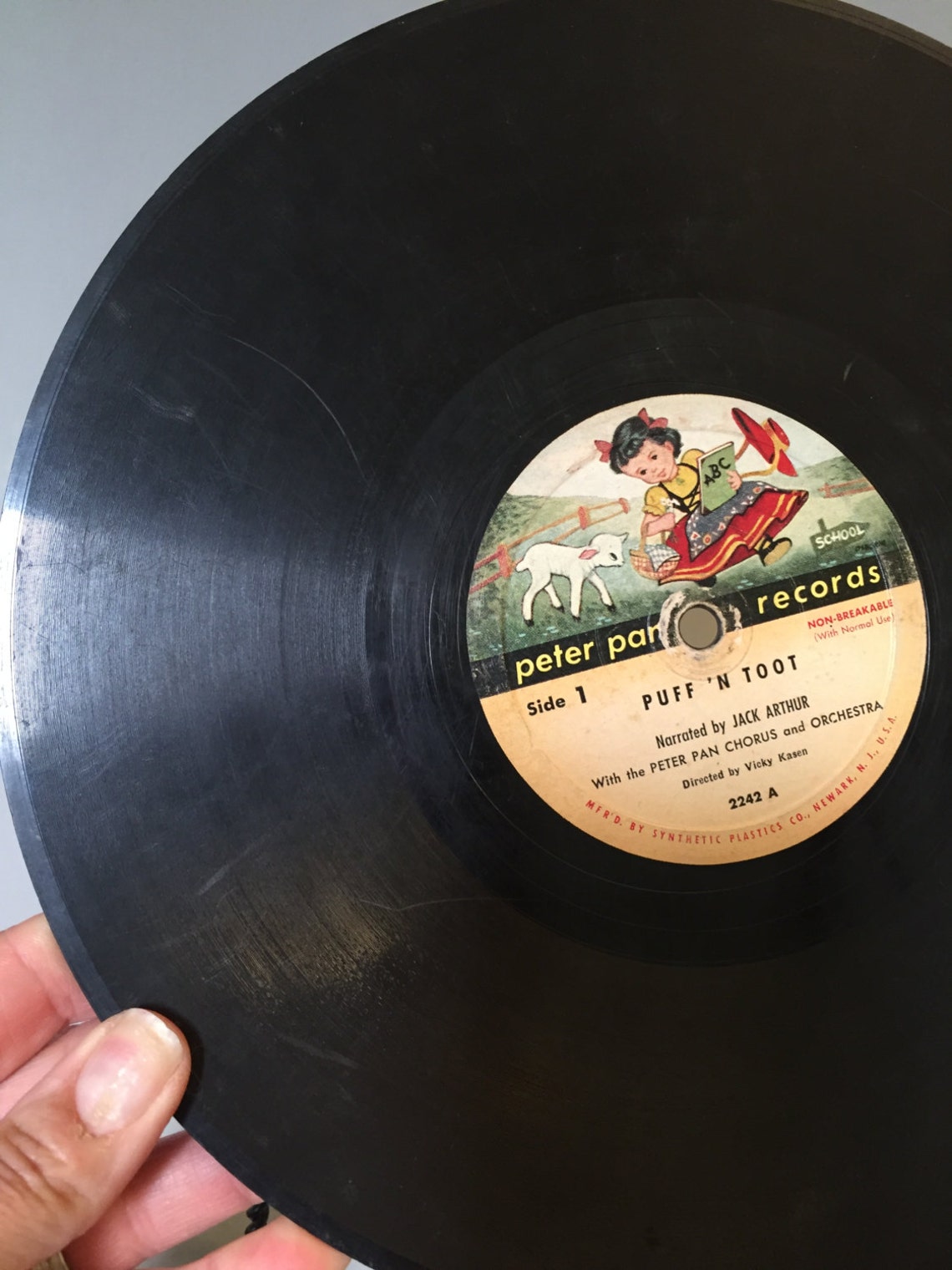 PETER PAN RECORDS Puff N' Toot Record Story Book - Etsy