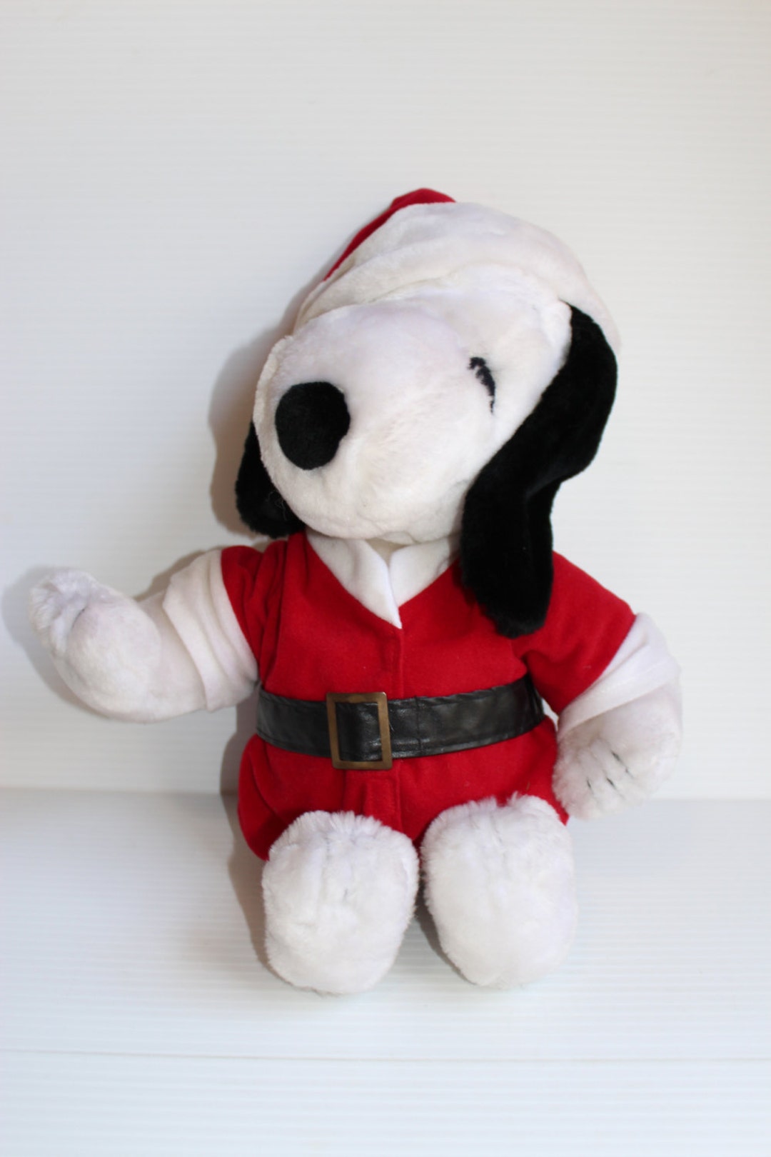 SNOOPY SANTA CLAUS, Peanuts Plush, Vintage Peanuts Character, Christmas ...