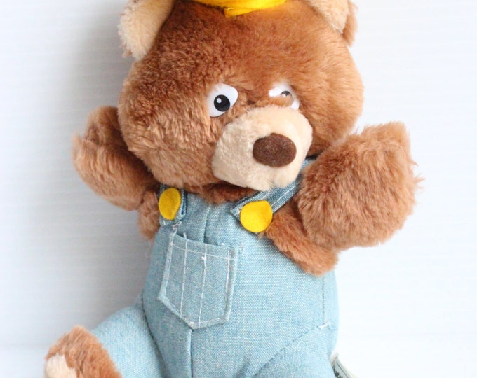 WHATABEAR From WHATABURGER, Vintage Stuffed Farmer Bear, Vintage ...