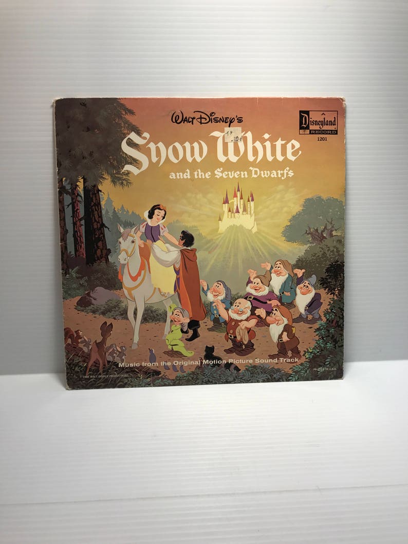 SNOW WHITE and the Seven Dwarfs Record, Vintage Snow White Record, Snow ...
