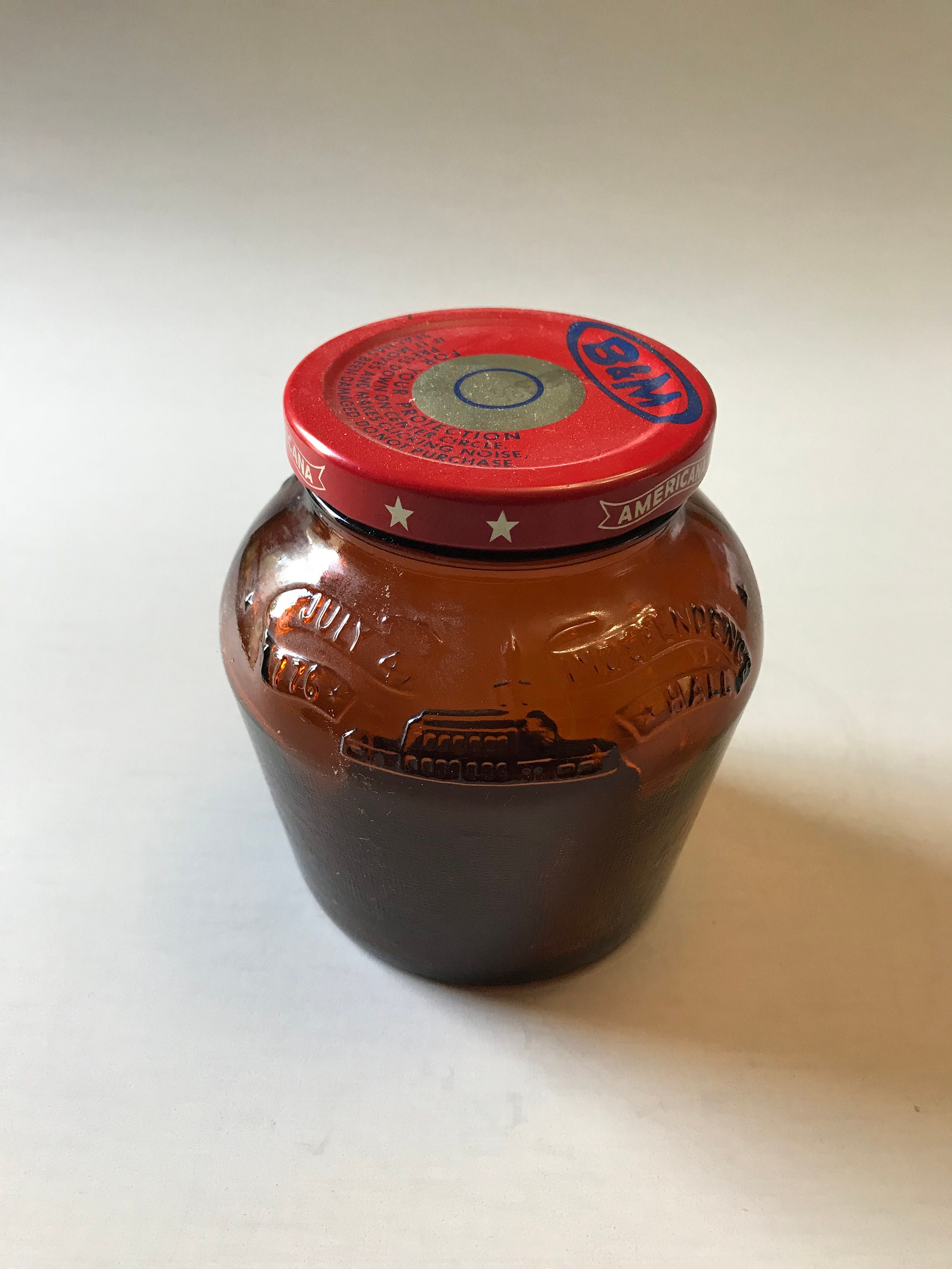 Brown Glass Jar vintage glass jar brown jar glass jar | Etsy