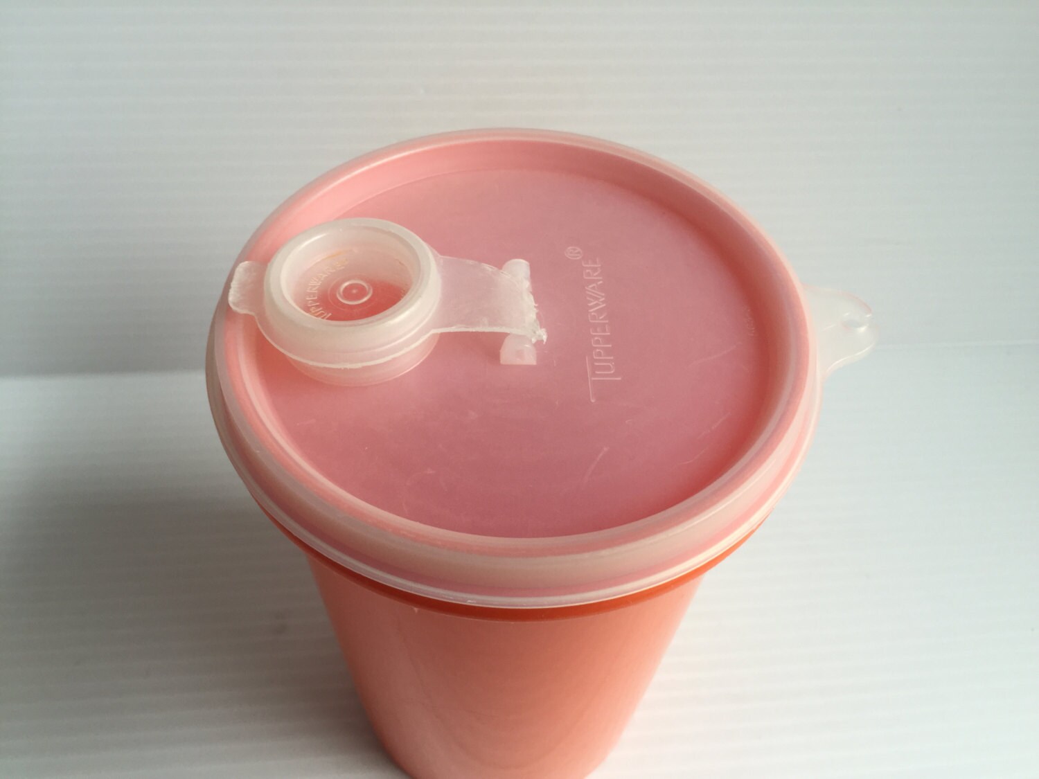 ROUND TUPPERWARE CONTAINER, Orange Tupperware, Tupperware Container ...