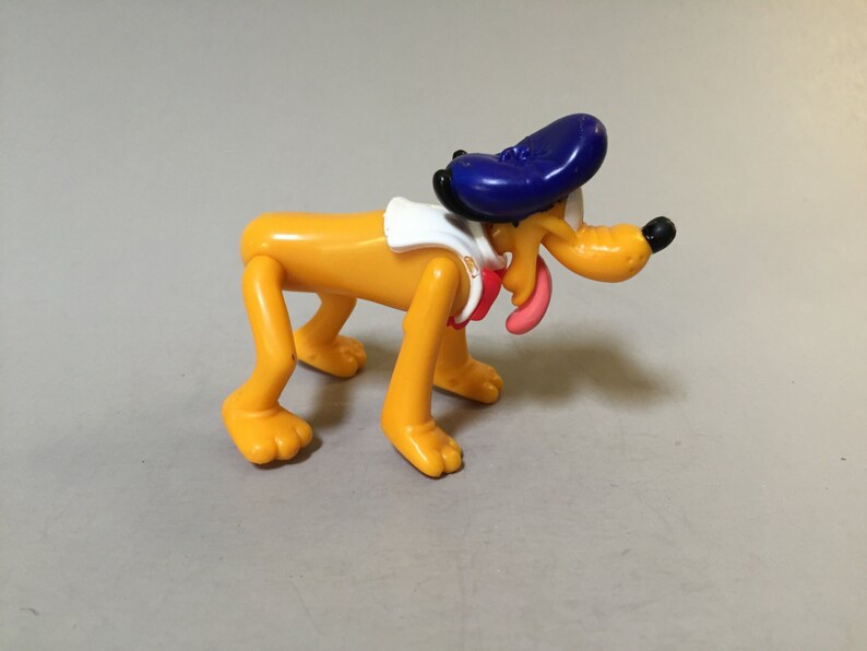 PLUTO Pvc FIGURE Vintage Pluto in Beret Pluto in France - Etsy