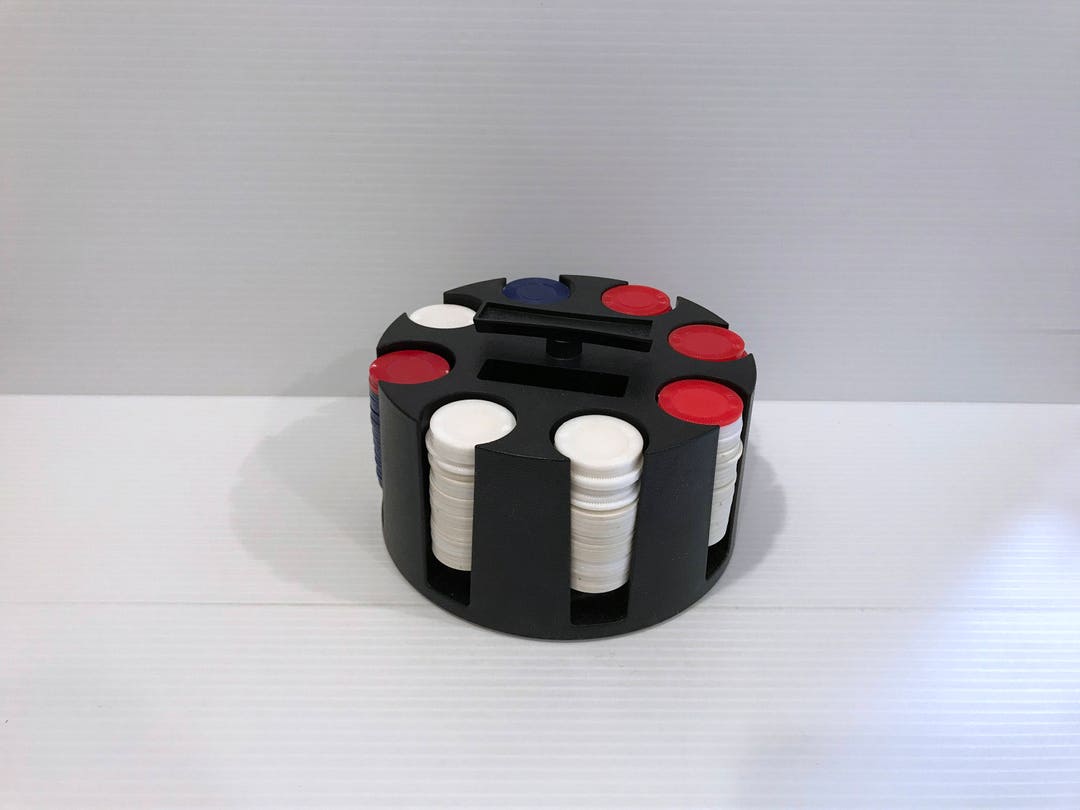 Revolving Poker Chip Rack, Hoyle Poker Chip Rack, Black Poker Chip Rack ...