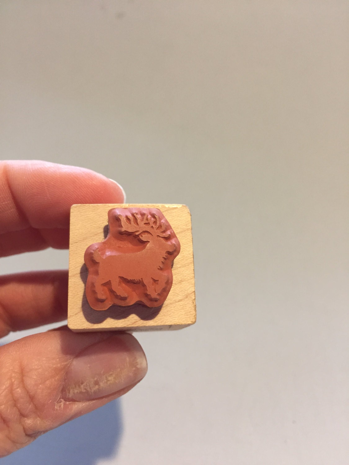 MOOSE STAMP mini moose stamp animal stamp little moose | Etsy