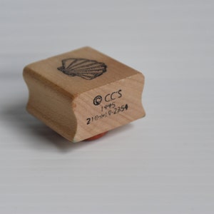SEA SHELL Rubber Stamp, CC'S Rubber Stamp, Vintage Arts and Crafts ...
