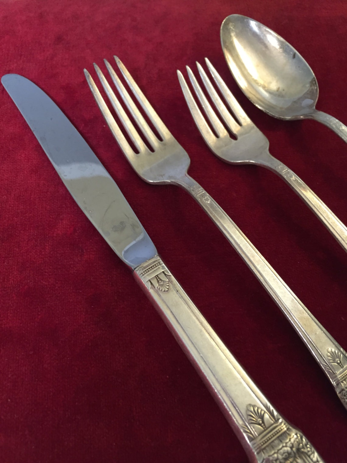 SILVER PLATE FLATWARE Wm Rogers Flatware First Love - Etsy