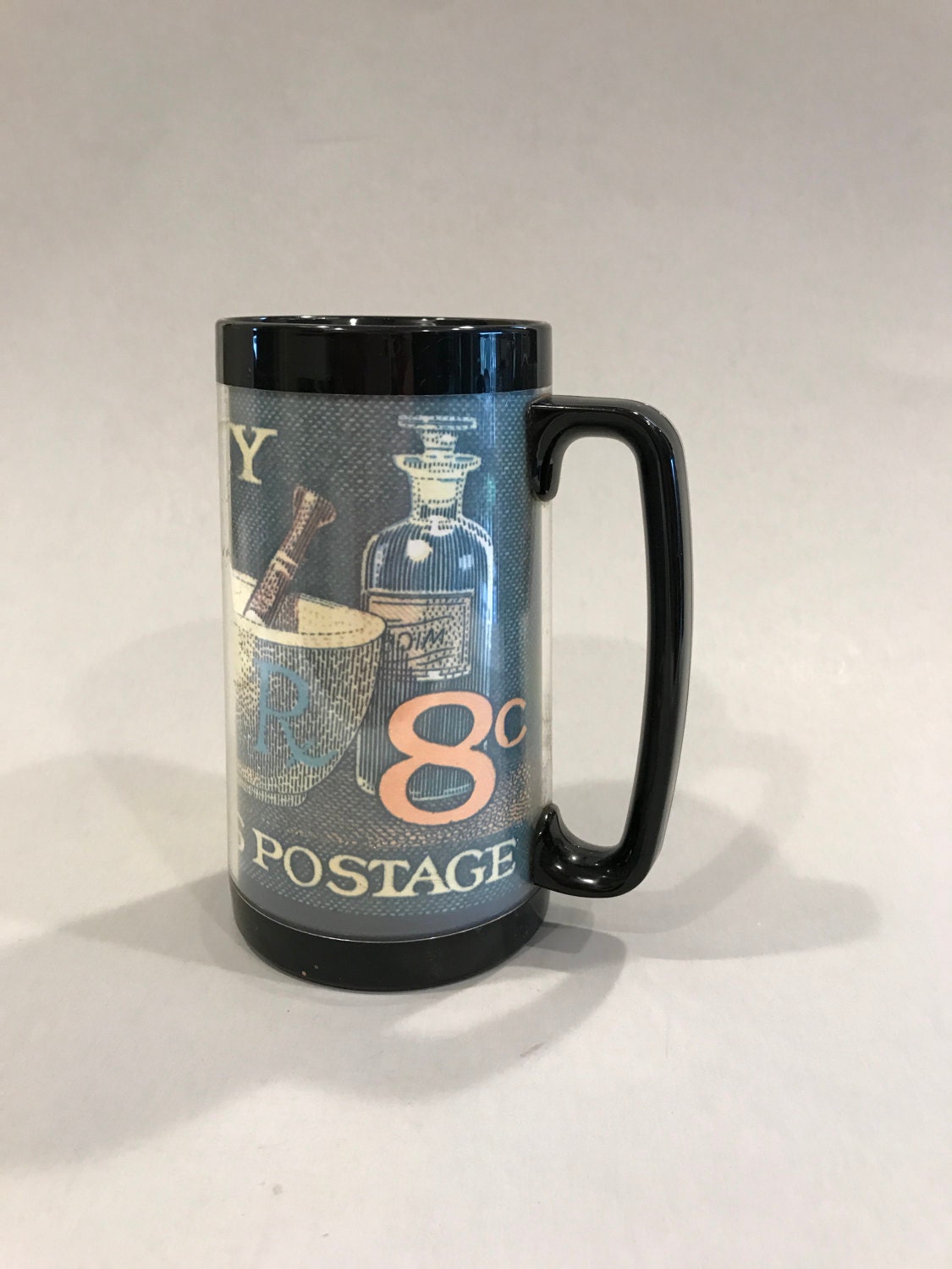 PHARMACY MUG Vintage Thermo serv mug large beer mug plastic | Etsy