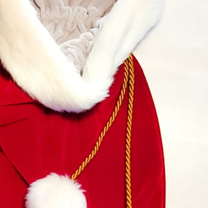 Red Velvet Extra Large Christmas Santa Sack, Luxury Velvet and Faux Fur ...