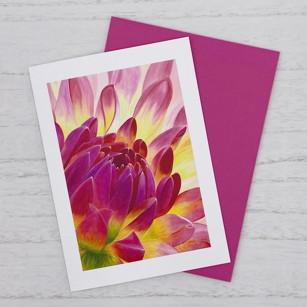 Flower Card - Etsy