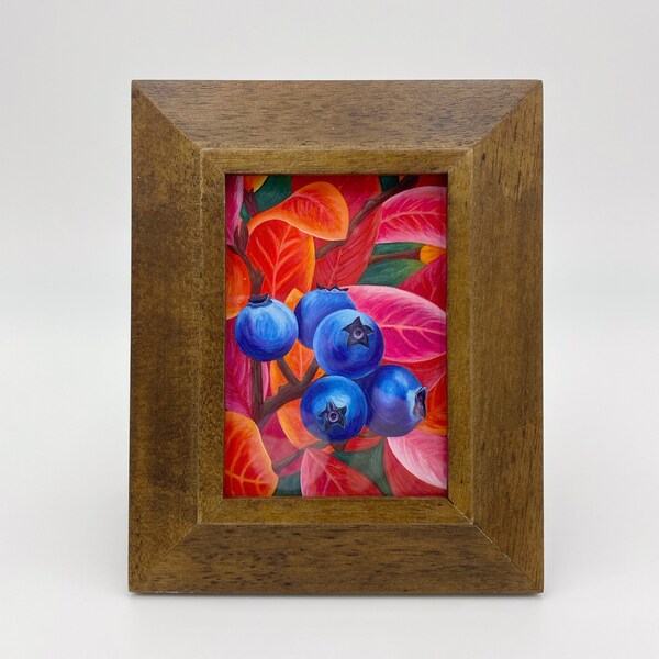 Watercolor Blueberry Print - Etsy