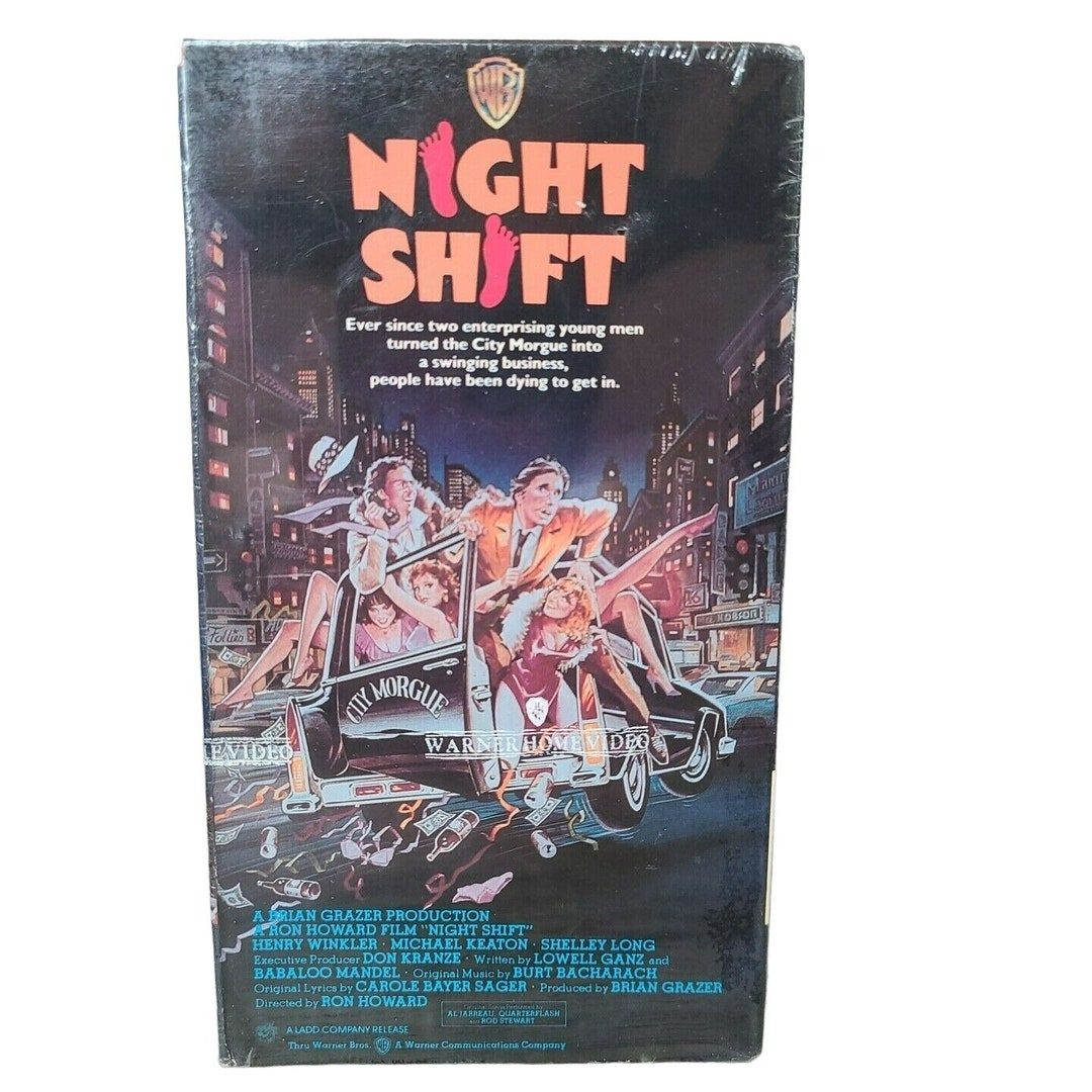 Night Shift VHS 1982, 1986 Release Watermark Factory SEALED Winkler ...
