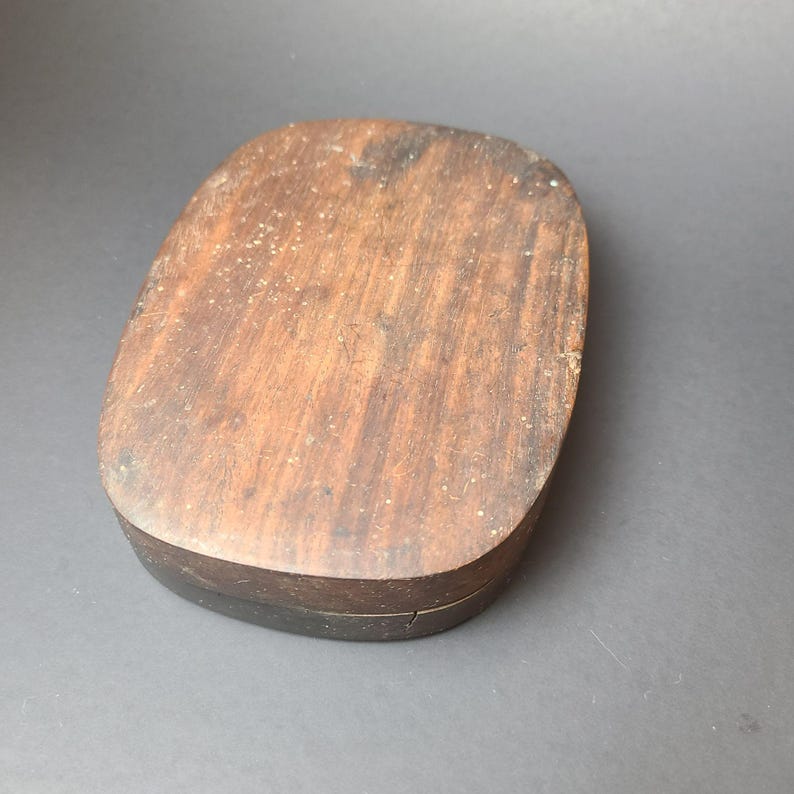 Vintage Hand Carved Wooden Inkstone Box Chinese Asian Calligraphy Art ...