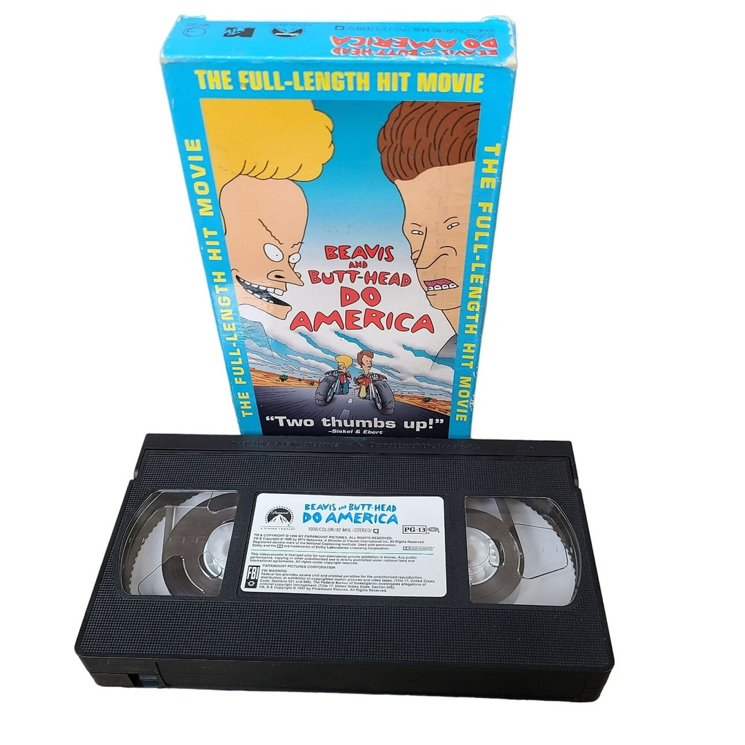 Beavis and Butt-head Do America (VHS, 1997, MTV Films) Vintage Video ...