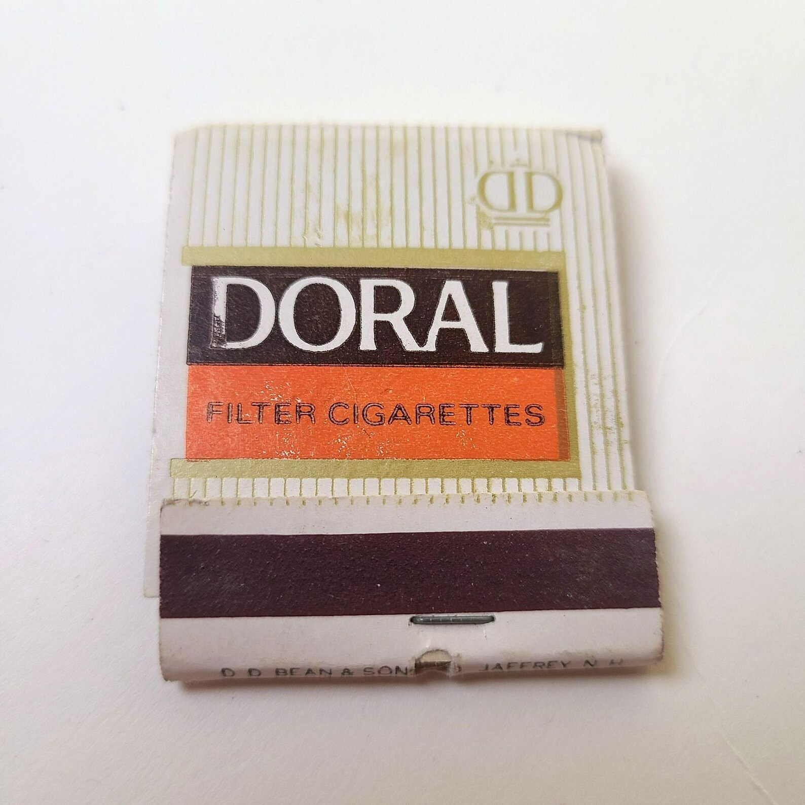 Vintage Doral Filtered Cigarettes Matchbook With Lock-on Luggage Tags ...