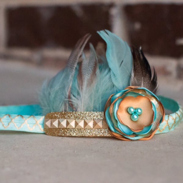 Feather Headband - Etsy