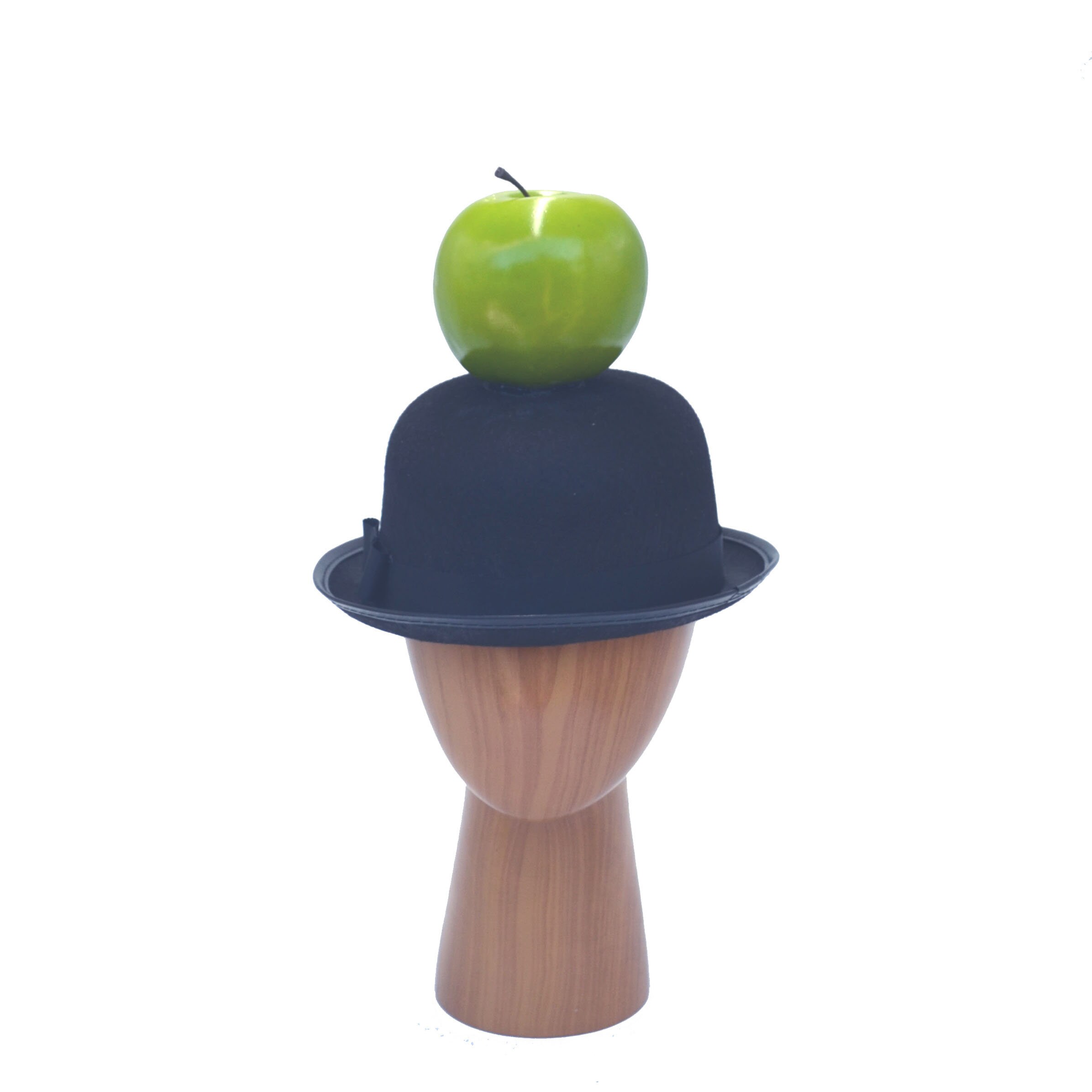 Magritte Green Apple Black Bowler Hat Floating Apple or Dove | Etsy