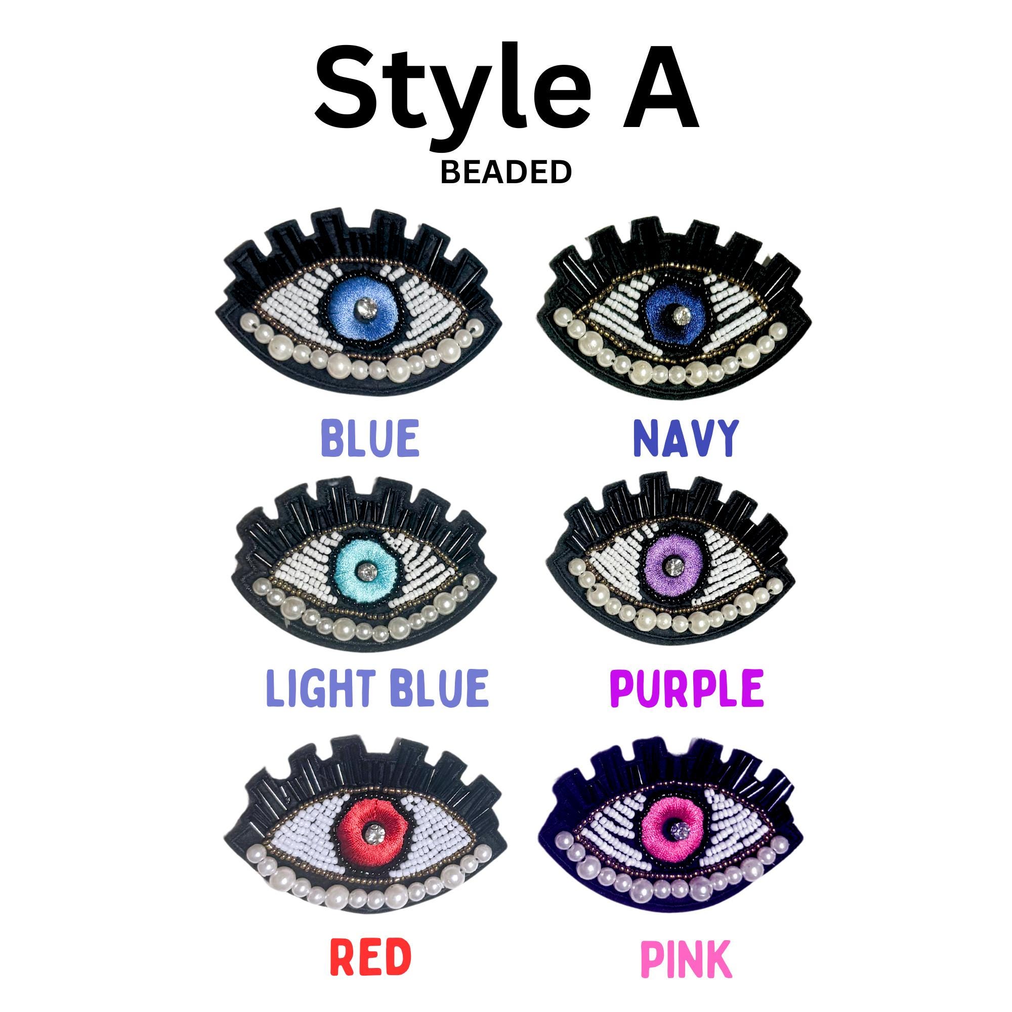 Surreal Beaded Eye Eyepatch – Handmade Adjustable Cosplay Medical Patch ...