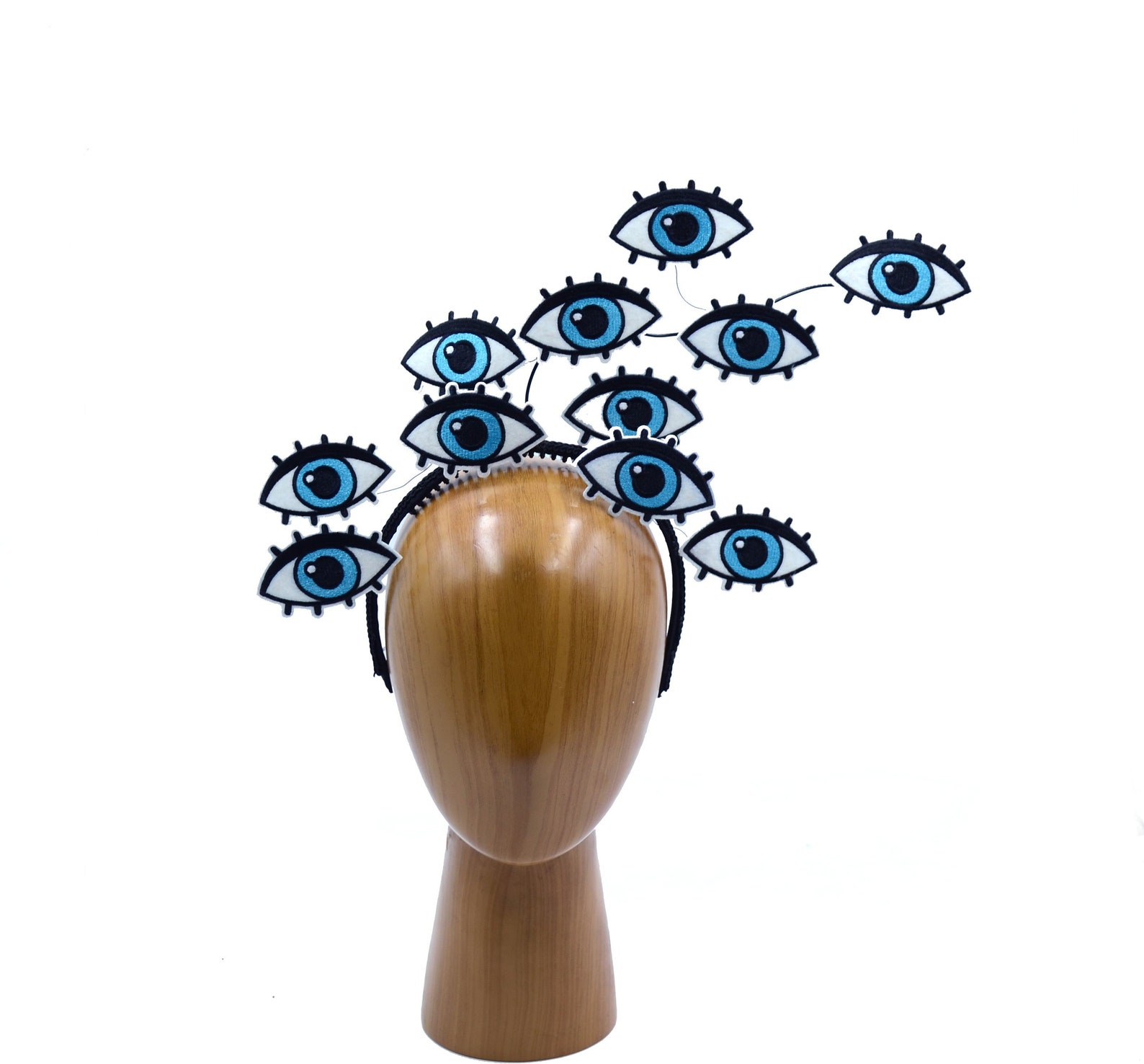 Convertible Surreal Eye Headdress Blue Eyes Fascinator Hat - Etsy