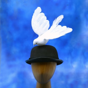 Magritte Green Apple Black Bowler Hat | Floating Apple or Dove ...