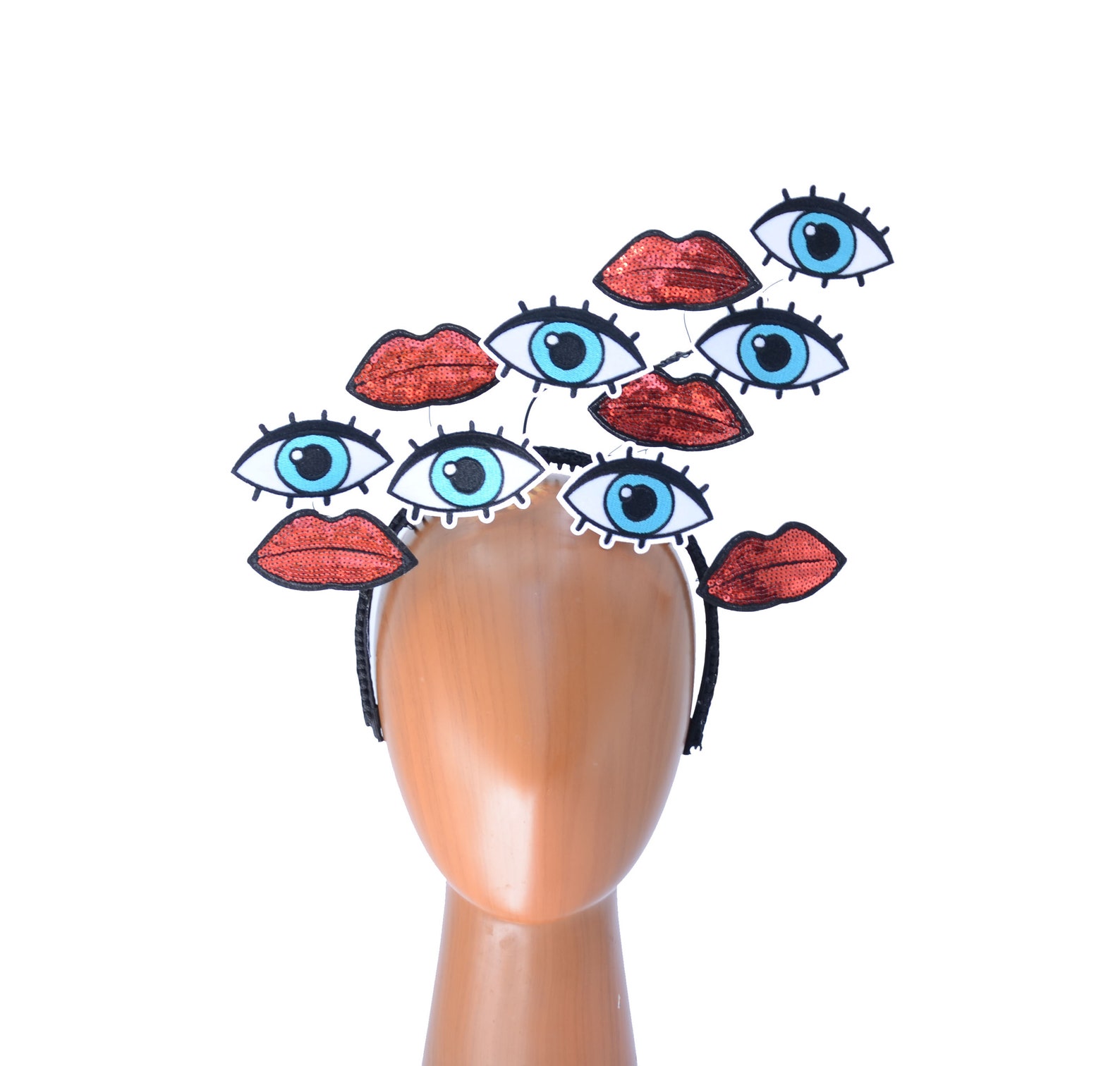 Convertible Surreal Eye Headdress Blue Eyes Fascinator Hat - Etsy