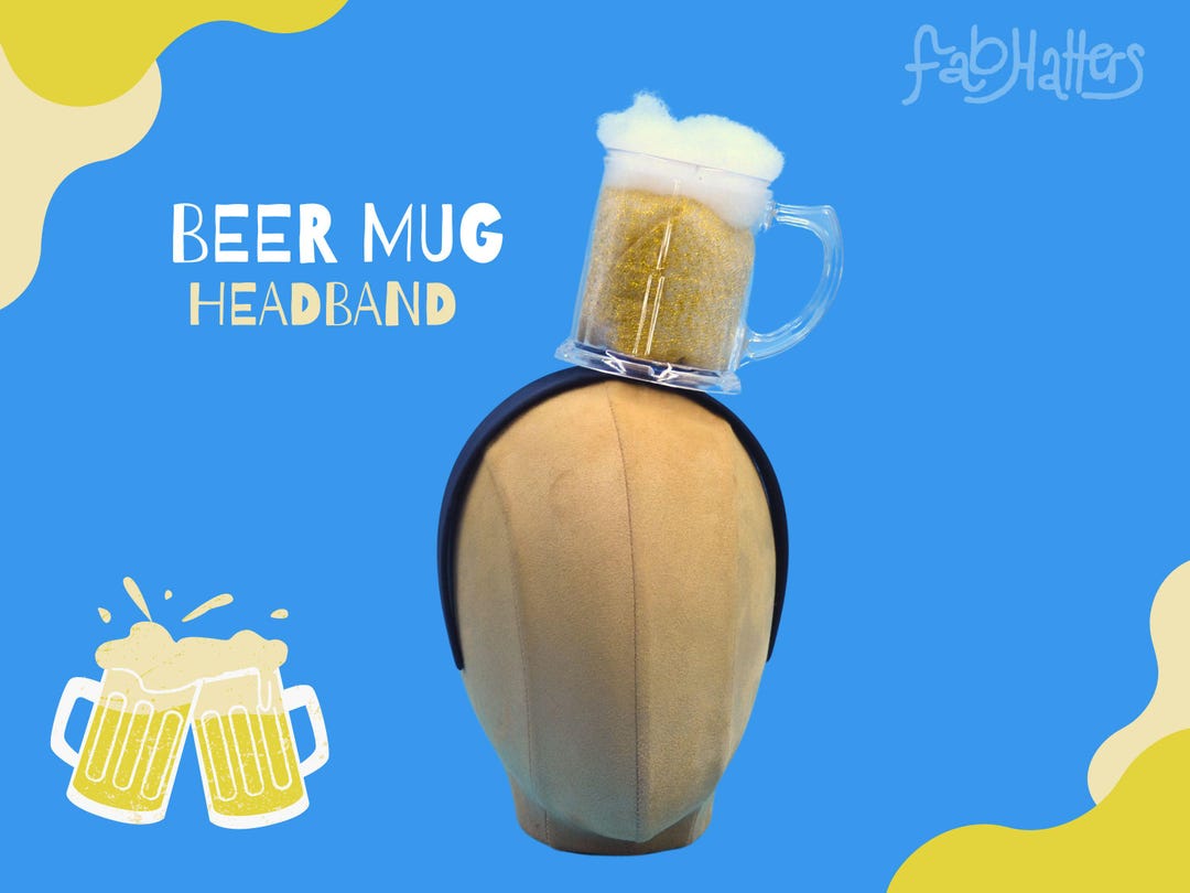 Beer Mug Headband Fascinator – Oktoberfest Hat, Beer Festival Costume ...