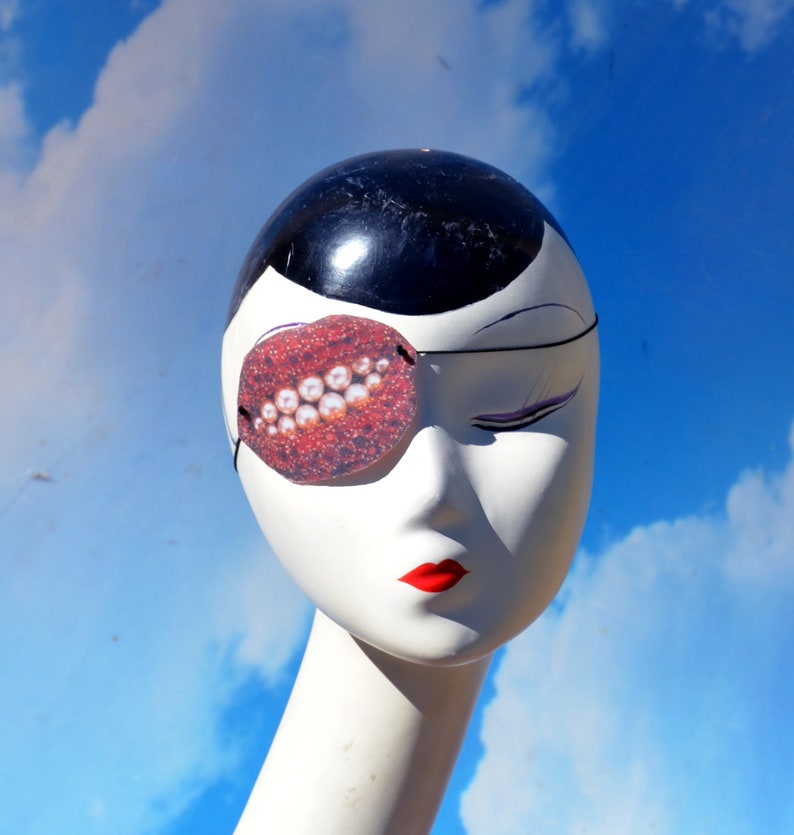 Surrealist Salavador Dali Eyepatches: Softwatch Melting Clock or Ruby ...