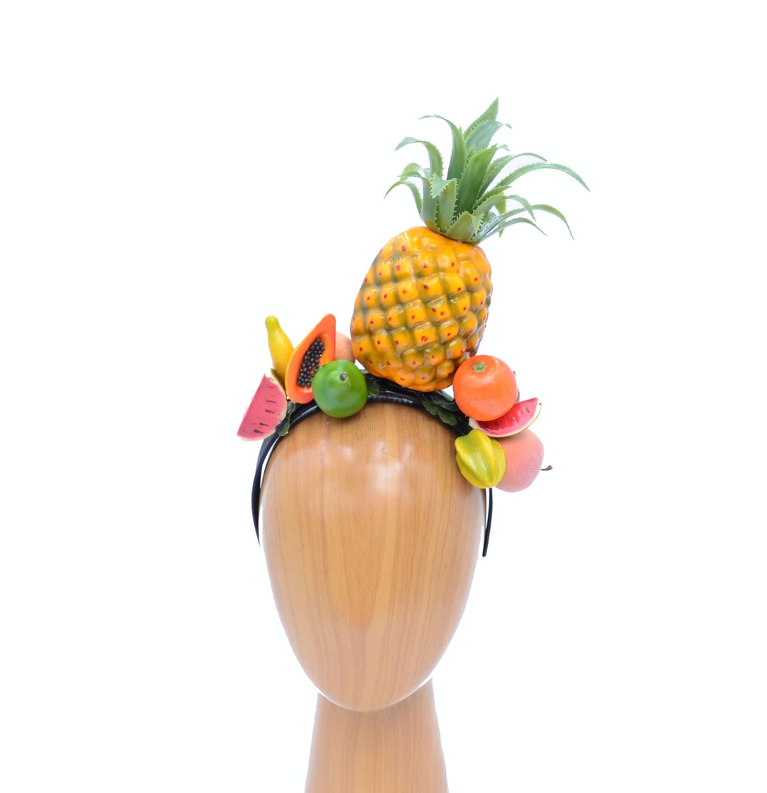 Carmen Miranda Tropical Fruit Headband | Pineapple Fascinator | Kitsch ...