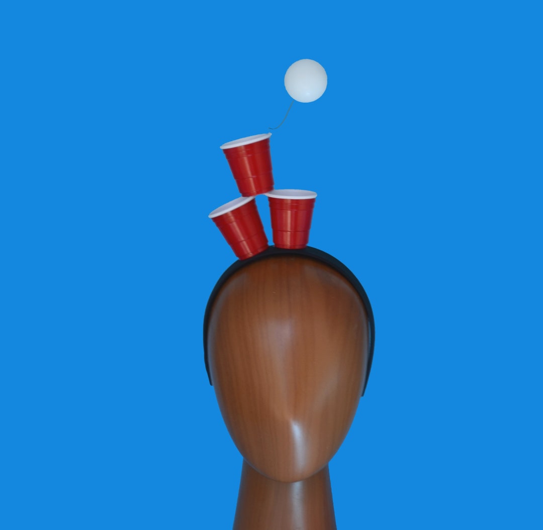 Beer Pong Headband Fascinator: Party Hat for Bachelorette, Tailgate ...