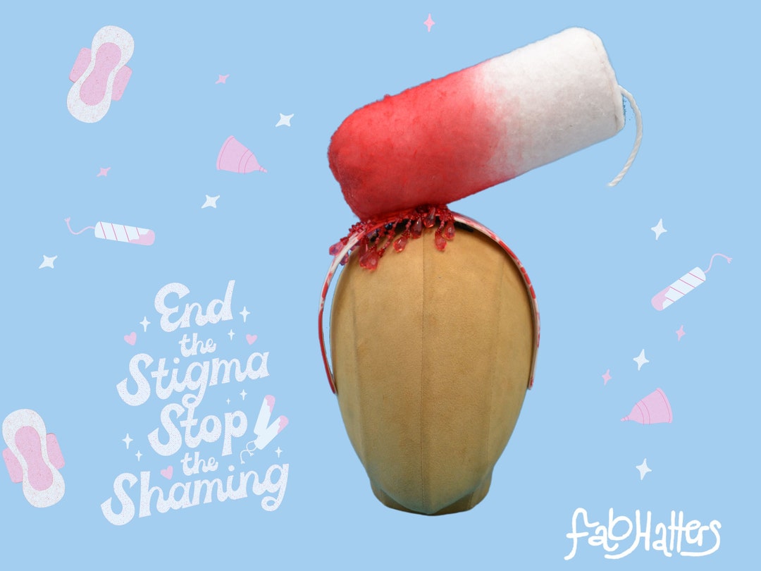 Bloody Tampon Costume Headband | Red & White Halloween Hat | Periods ...