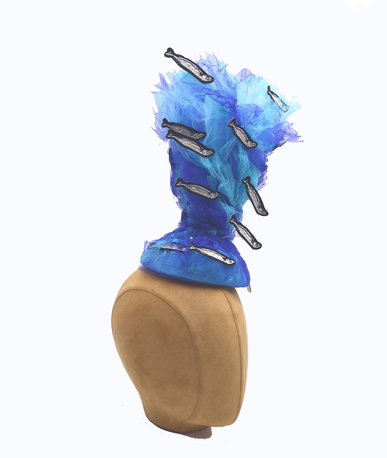 Blue Swarming School of Sardine Fish Fascinator Hat | Surreal Ocean ...